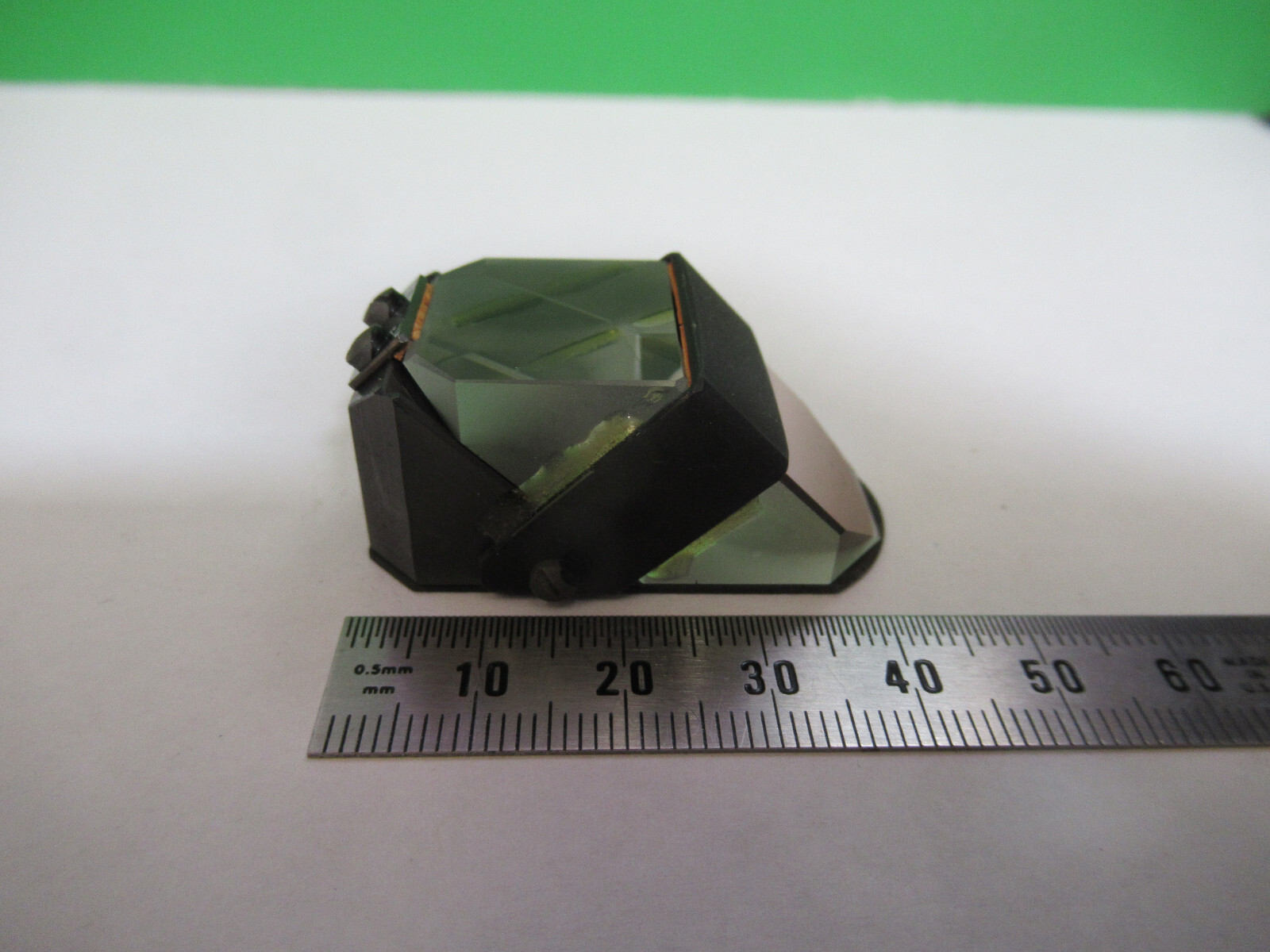 REICHERT AUSTRIA GLASS PRISM HEAD OPTICS MICROSCOPE PART AS PICTURED W9 ...