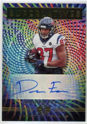 2020 Panini Illusions Football Darren Fells Superlatives Autograph /99 ...