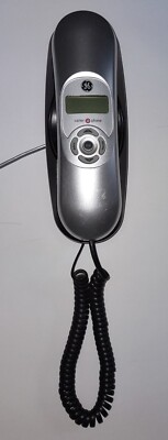 Black and Silver GE Slimline Caller ID Phone Model #29267GE3-B | eBay