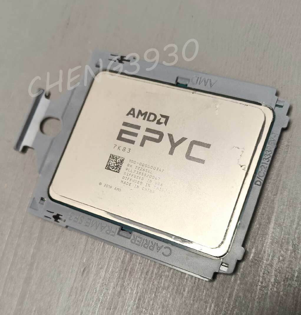 (Unlocked) AMD EPYC Milan 7K83 64 Core 128 Threads 2 45G CPU processor ...