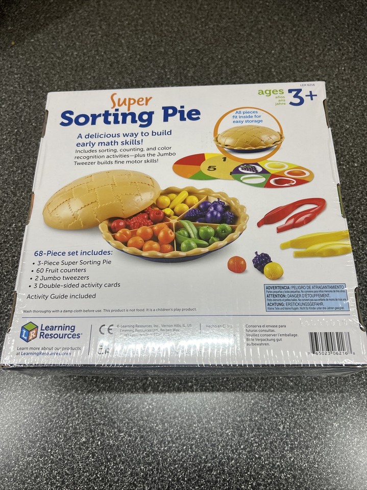 Learning Resources Super Sorting Pie, Fine Motor Toy, Early Number ...