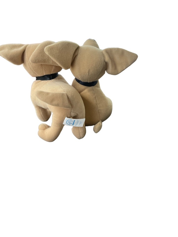 Lot Of 2 Taco Bell Chihuahua Plush Dog Free Taco's Sign 90s Missing ...