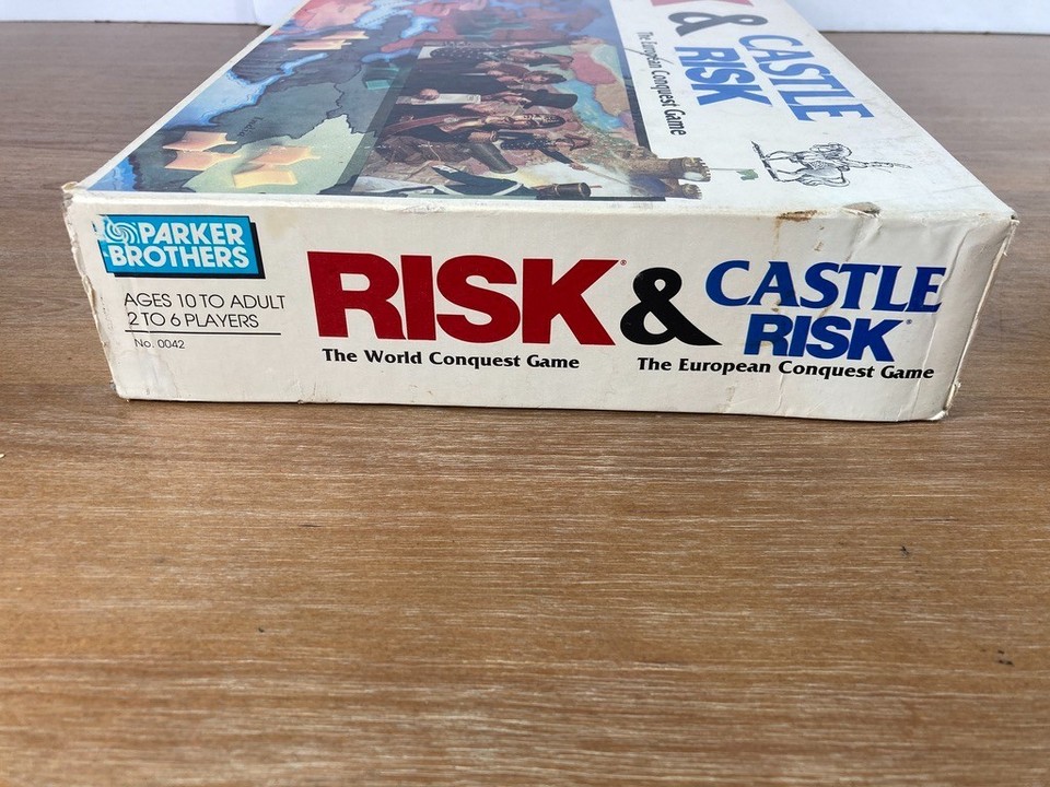 VINTAGE Risk and Castle Risk Board Game COMPLETE 1990 Classic War ...
