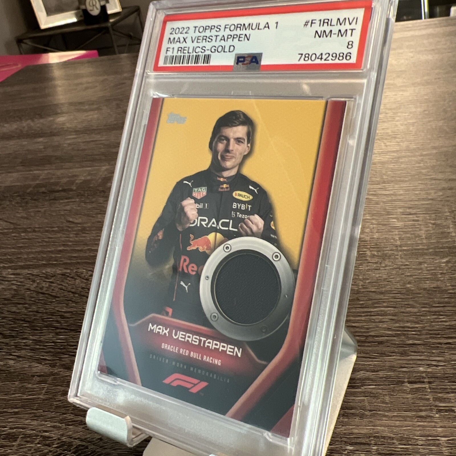 2022 Topps Formula 1 Max Verstappen F1 Relics-gold 36/50 PSA 8 | eBay