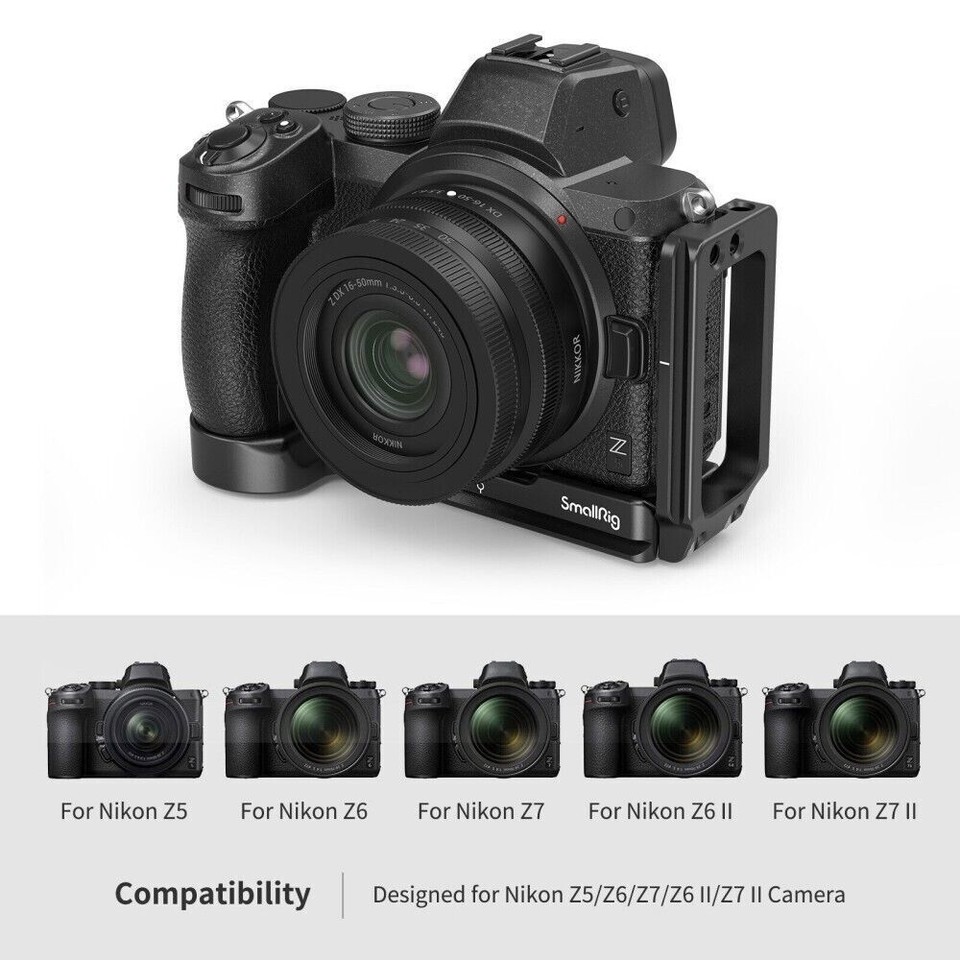 SmallRig Quick Release L Plate Nikon Z5 Z6 Z7 Z6II Z7II Camera ...