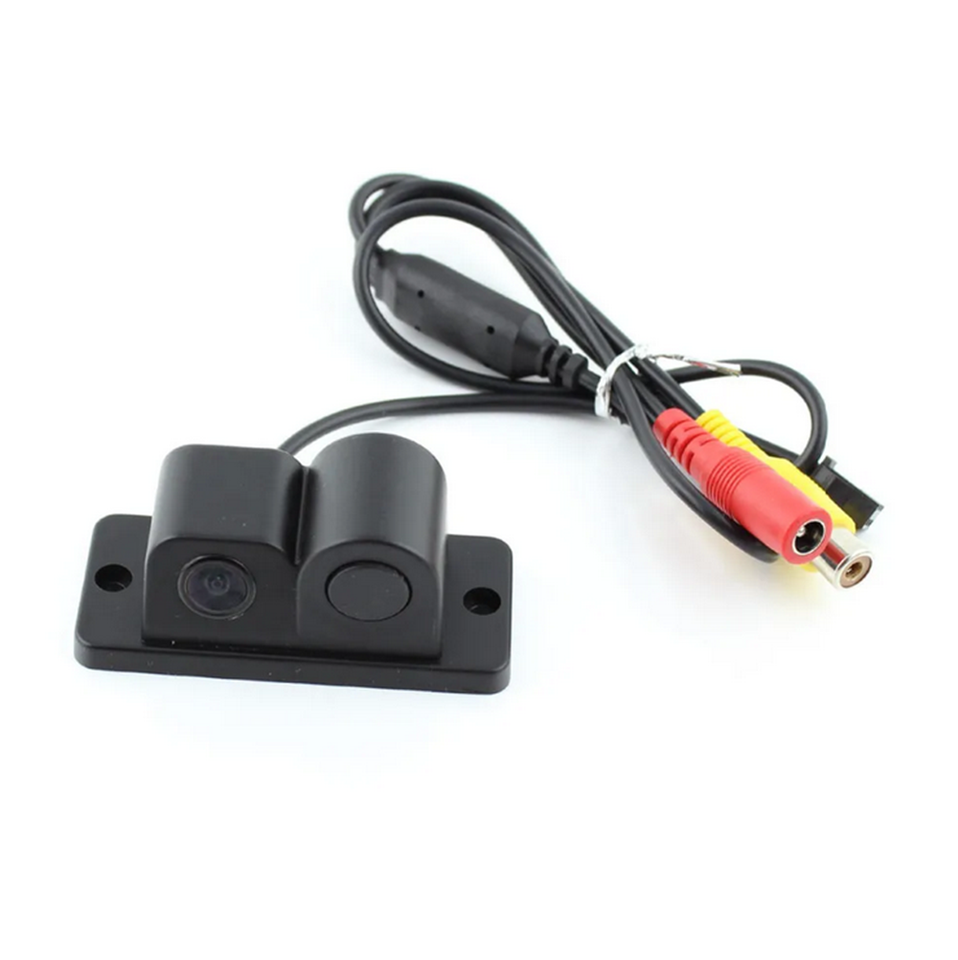 2in 1 Car Parking Reversing Radar Sensor Rear View Backup 170° Camera ...