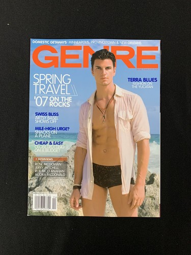 Genre Gay Fashion Magazine April 2007 ~ Rose Mcgowan, Jerry Mitchell | eBay
