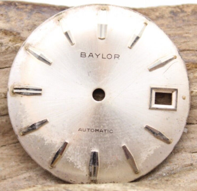 BAYLOR WATCH DIAL AUTOMATIC SWISS STICK INDEXES 28.4mm (KH2) | eBay
