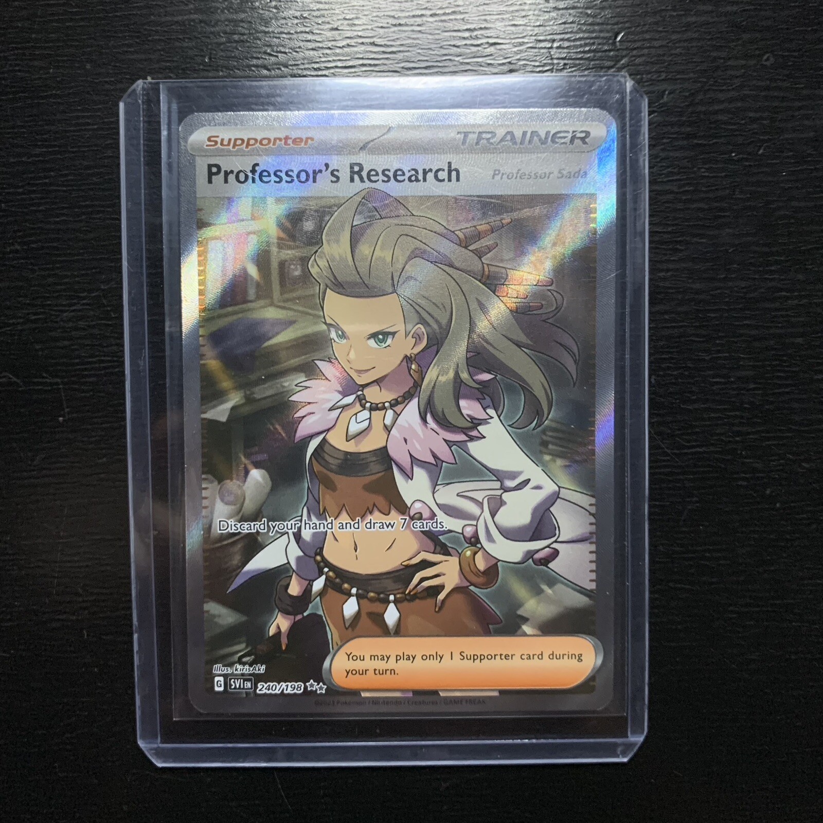 Pokemon Scarlet and Violet Proffesor's Research Proffessor Sada 240/198 ...