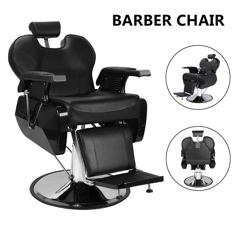 Heavy Duty Reclining Barber Chair Salon Shaving Tattoo Hairdresser ...