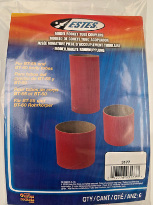 ESTES Model Rockets Tube Couplers for BT-55, BT-60 tubes (6 pc) | eBay UK