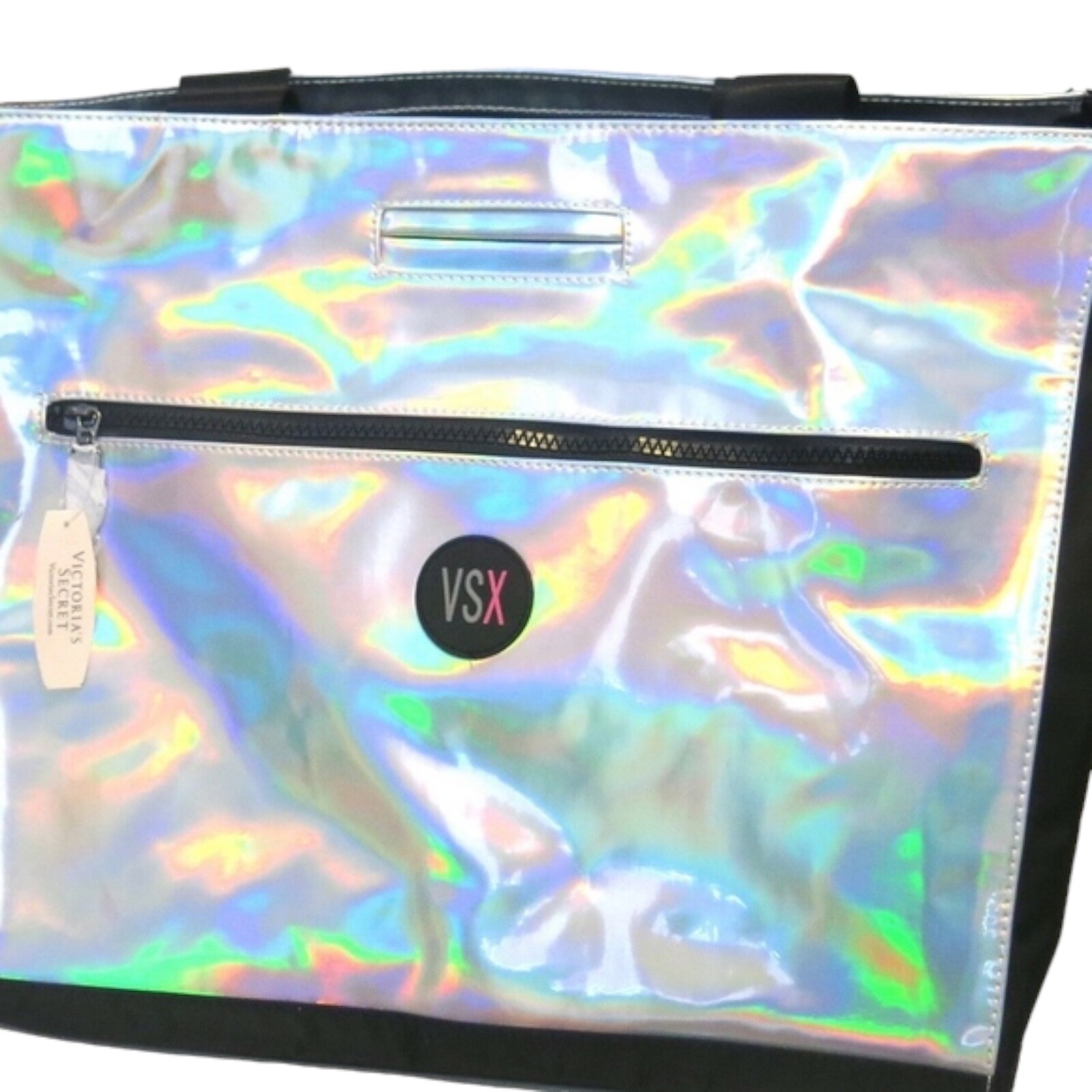 Victoria's Secret VSX Sport RARE Holographic Silver Tote Bag | eBay