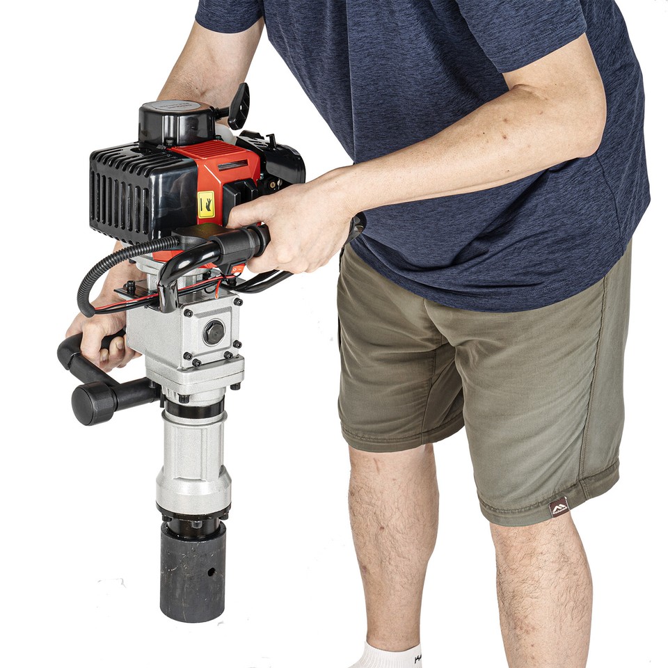 Gas Powered T-Post Driver 2-Stroke Gasoline Engine Fence Farm Push Pile ...