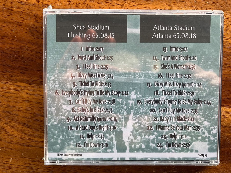 BEATLES CD In Concert: Shea/Atlanta 65.08, version 3 (ss0105.v3) still ...