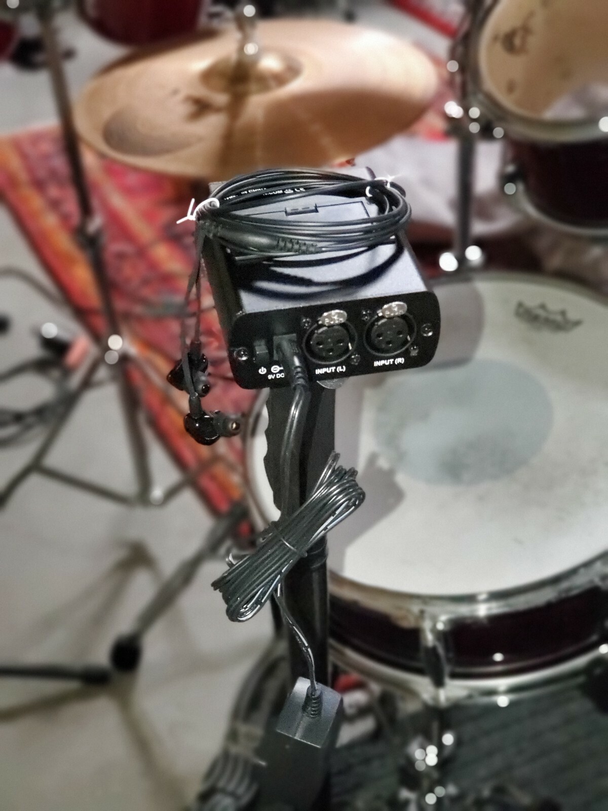 Drummers Hard Wired In Ear Monitor System - FCS11B Bass Version & S1 ...