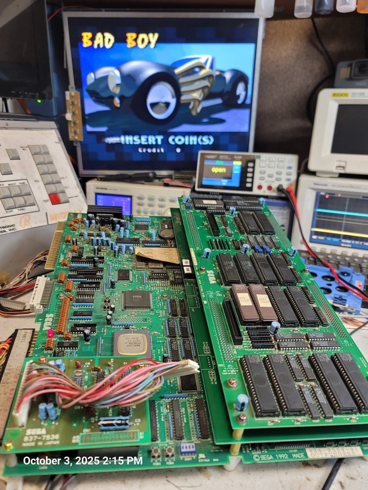 Outrunners Sega System 32 Double JAMMA ARCADE Game CIRCUIT BOARD PCB ...