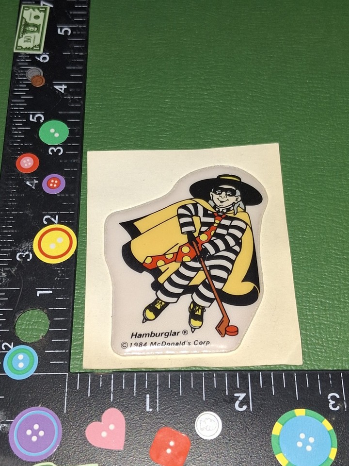 Vintage Stickers 1 McDonald's Big Puffy Hambuglar | eBay