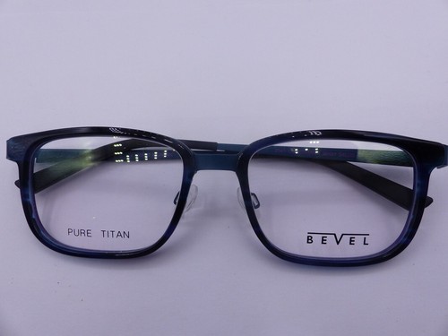 BEVEL 2541 DOBERMANN BLUISH PURPLE/BLUE HORN UNISEX EYEGLASSES FRAMES ...
