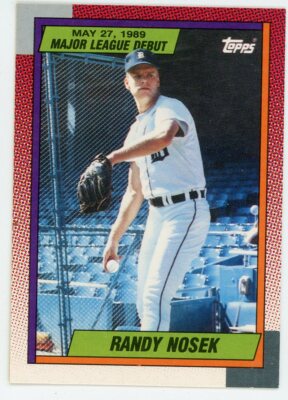 1989 TOPPS MAJOR LEAGUE DEBUT #88 - RANDY NOSEK - DETROIT TIGERS | eBay