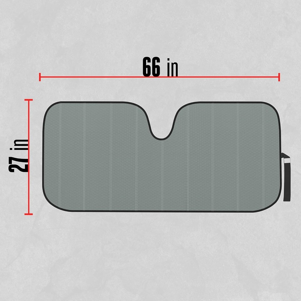 Motor Trend Auto Sun Shade - GRAY Jumbo Windshield Front Window ...