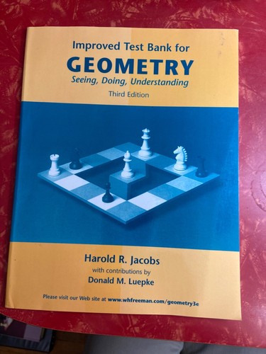 Improved Test Bank for Geometry : Seeing, Doing, Understanding 3rd Ed ...