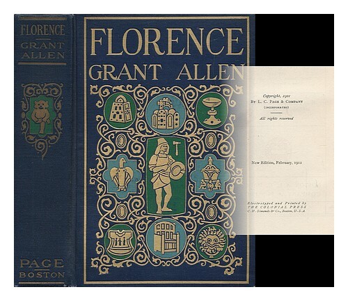 ALLEN, GRANT (1848-1899) Florence 1912 Hardcover | eBay