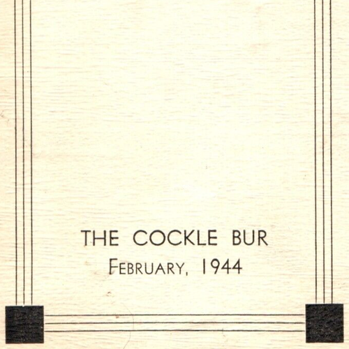 Feb. 1944 The Cockle Bur Printing Co Promo Brochure Quotes Sayings ...