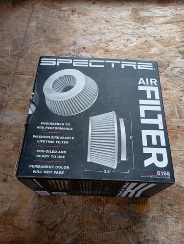 Spectre 8168 Reusable Conical Air Filter, White, 2.625in Tall,Tapered ...