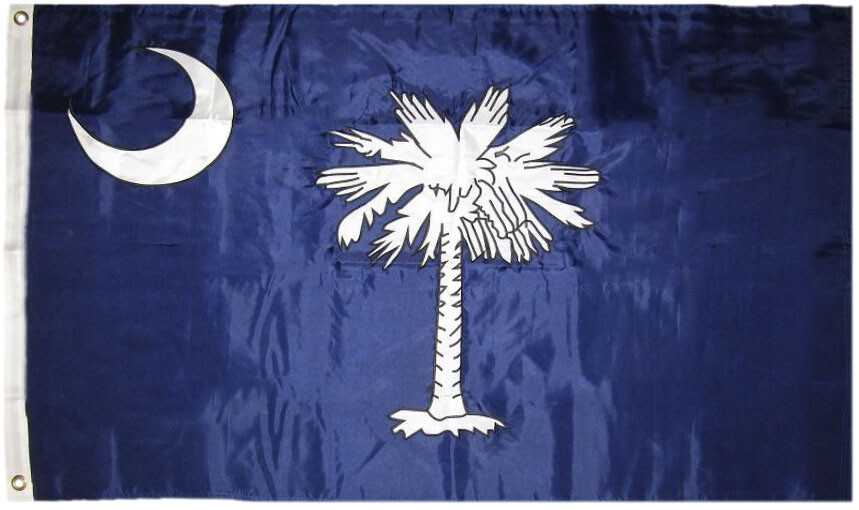3x5 Embroidered State Of South Carolina SC Double Sided 200D Nylon Flag ...