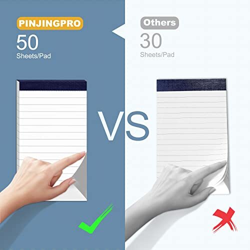 50 Sheets Perforated Note Pads for 3x5 Inch (50 Sheets) Ruled - 20 Pack ...