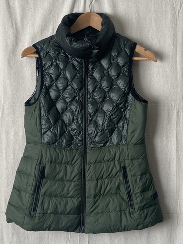 Calvin Klein Green Performance Puffer Vest Women Small Athleisure ...