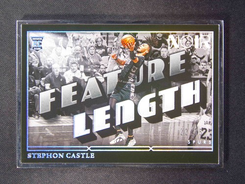 2024-25 Panini Noir Stephon Castle RC Rookie Feature Length Silver ...