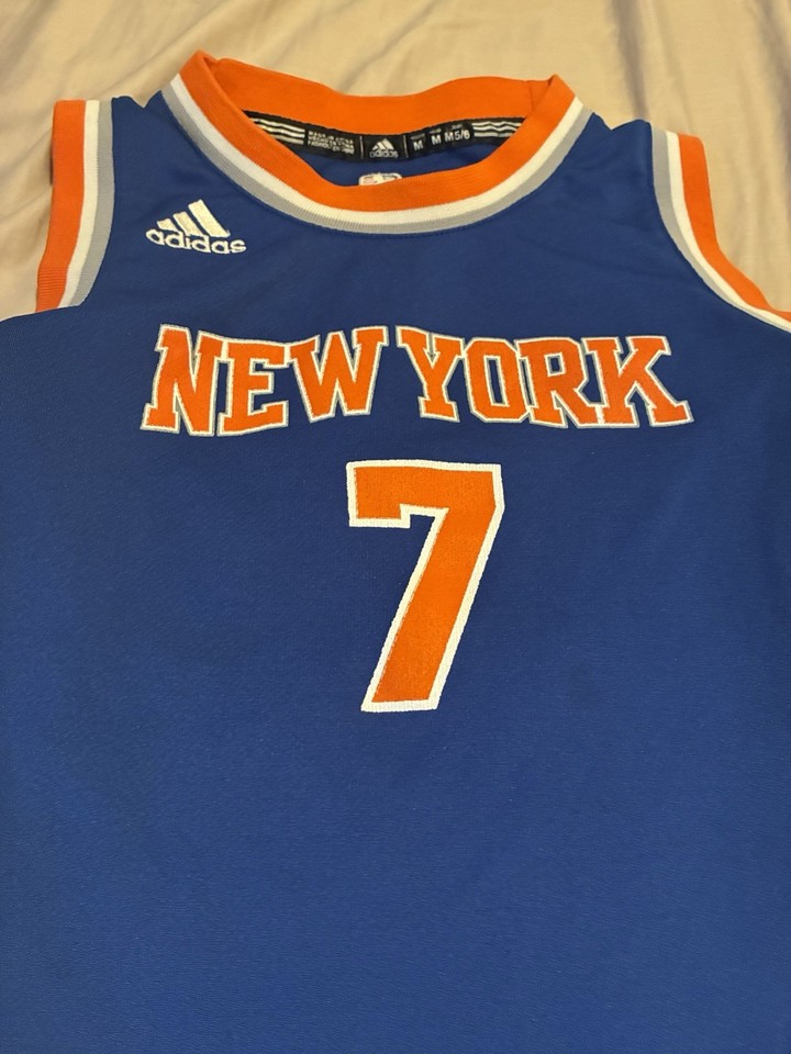 Adidas New York Knicks Jersey #7 Carmelo Anthony Size Youth Small ...
