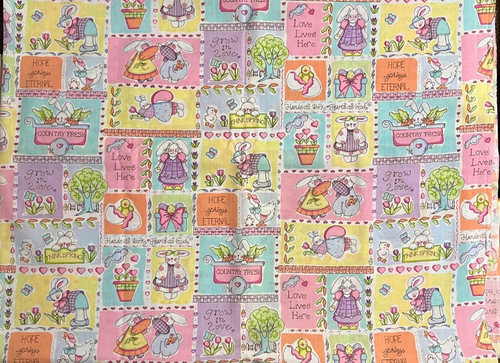 Springs Industries #5843 EASTER MINI PRINTS Cotton Fabric, 2-1/16yds ...