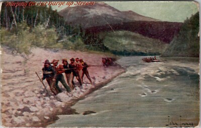 Artist John Innes Western Art Fur Barge Troilene Series Postcard Y11 | eBay