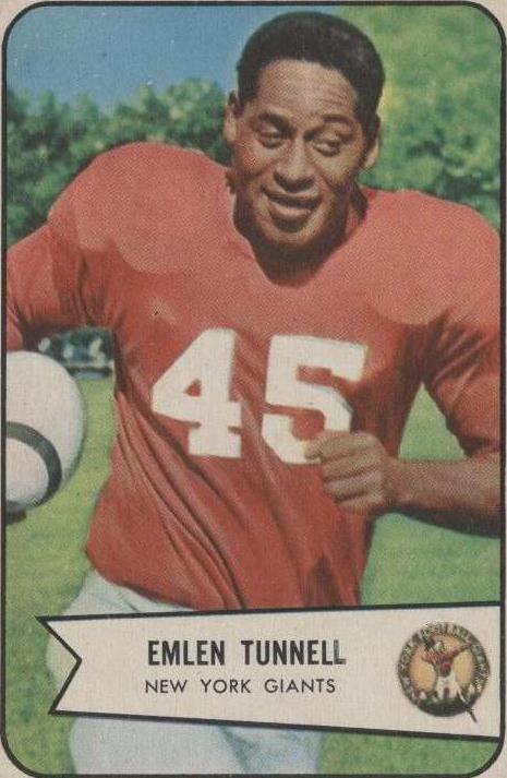 1954 Bowman - Emlen Tunnell #102 Name Spelled as Tunnell for sale ...