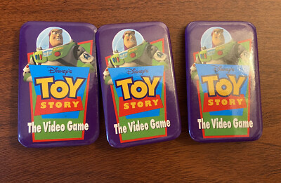 Vintage Disney Button Toy Story The Video Game Promo Pin Buzz Lightyear ...