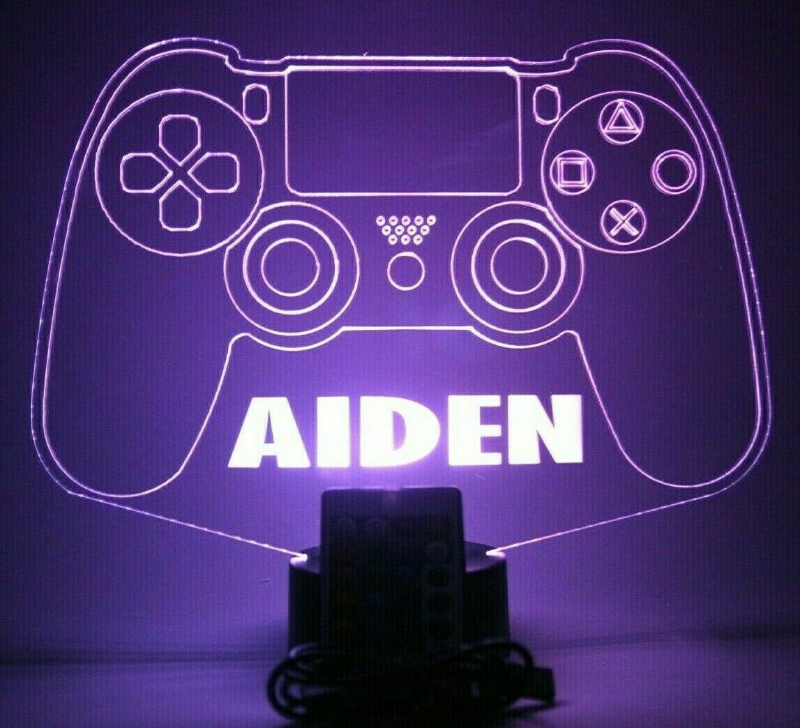Video Game Controller Night Light Lamp LED Personalized Gaming ...