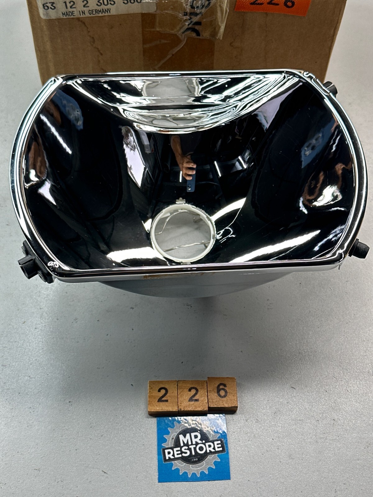 BMW K1 K100RS K1100LT K1100RS K75RT K100 LY RS RT Headlight Reflector ...