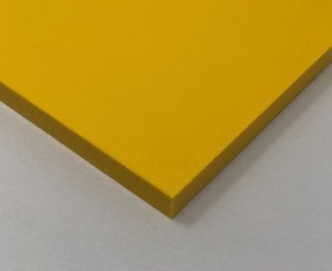 HDPE (High Density Polyethylene) Plastic Sheet 1/2" x 24" x 48" Yellow ...