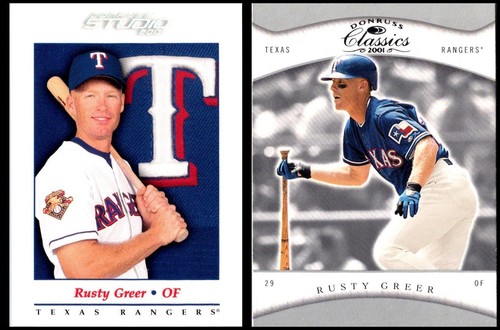 Donruss Classics Rusty Greer (2) Card Lot - A SPECIAL TOUCH FOR YOUR ...