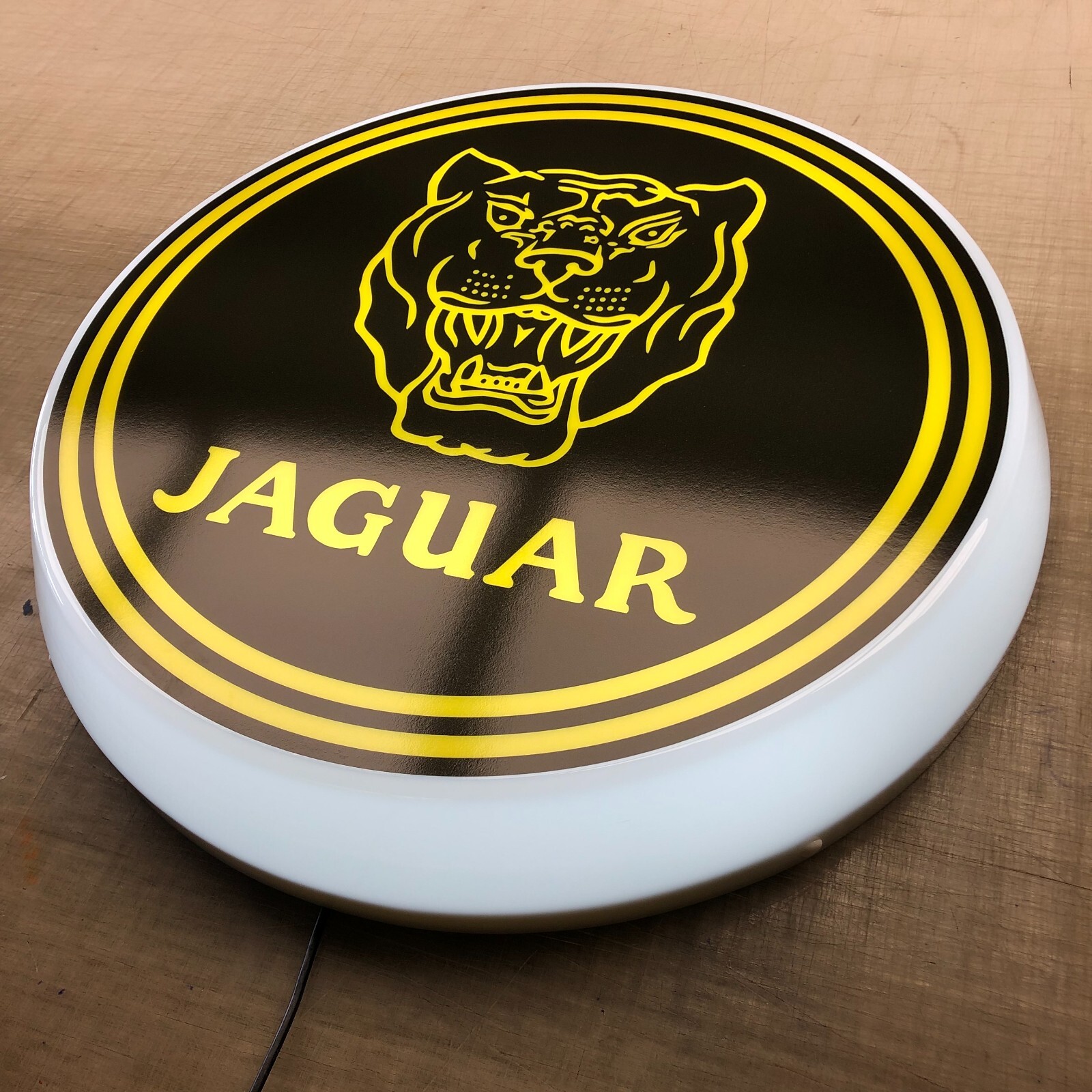 JAGUAR GROWLER illuminated wall sign led light box sign man cave home ...