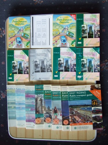 East Riding of Yorkshire Comprehensive Bus & Rail Timetable Books, 1998 ...