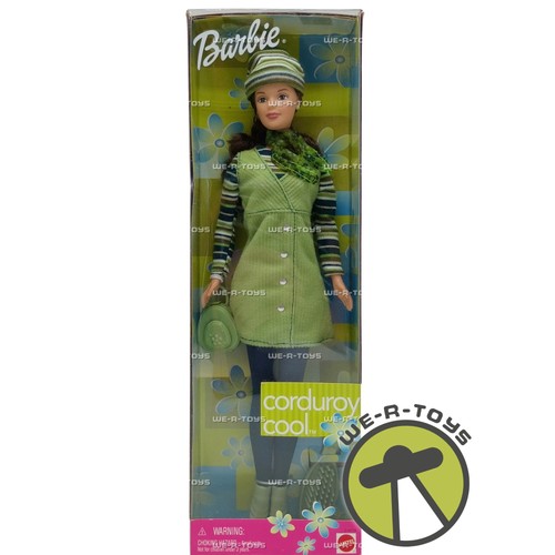 Barbie Corduroy Cool Brunette with Green Fashions Doll 1999 Mattel ...