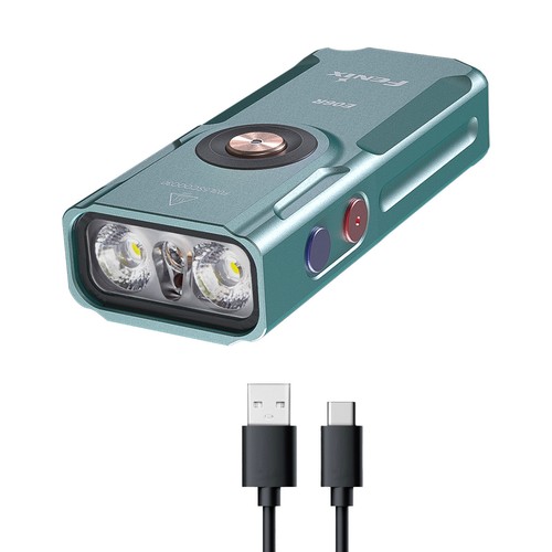 Fenix E06R 700 lumen/3100 cd EDC Flashlight UV Light & Red Laser ...