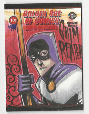 Grim Reaper 2010 Breygent Golden Age of Comics Sketch Card Jeremy ...