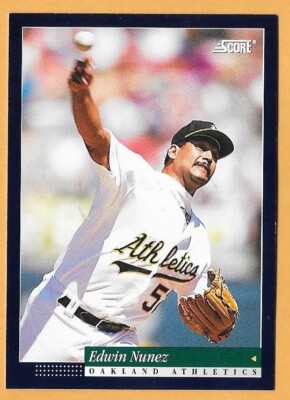 ED NUNEZ OAKLAND ATHLETICS #296 - SCORE NM-MT 1994 | eBay