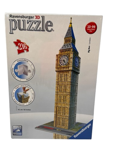 Ravensburger 3D Big Ben 216 Piece Puzzle #12554 New 4005556125548| eBay