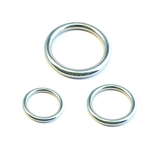 316 Stainless Steel O Ring A4 Round Ring Welded Polished Boat Rigging ...