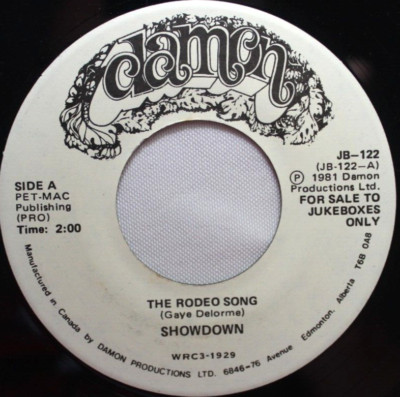 SHOWDOWN THE RODEO SONG / BANJO SYMPHONY 45RPM 7" JUKEBOX ONLY RECORD ...